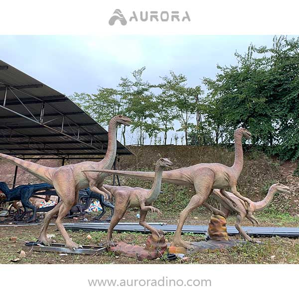 Lifelike Gallimimus Animatronic Dinosaurs for Dino Adventure