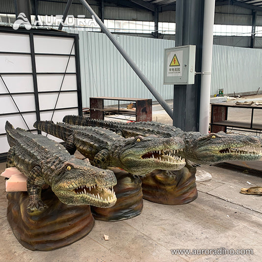 Robotic Lifesize Animal Alligator for Animal Lantern Exhibits