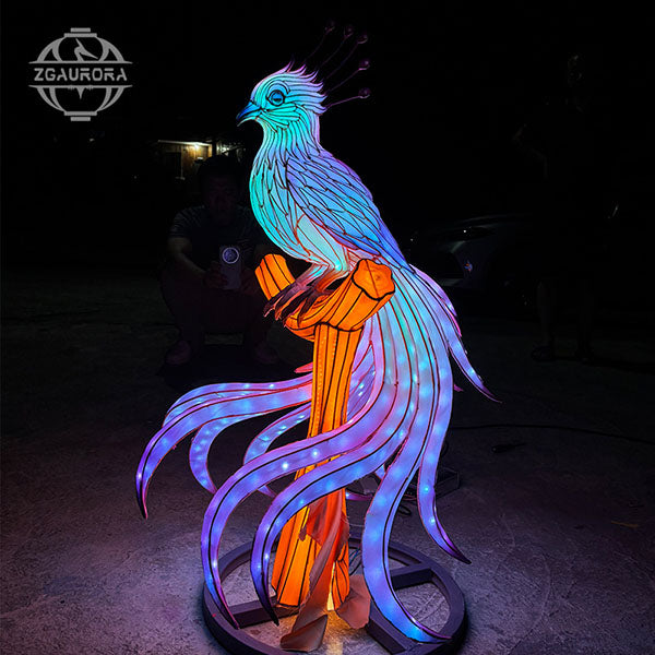 Custom Colorful Birds Animal Lantern For 2025 Festival Lantern