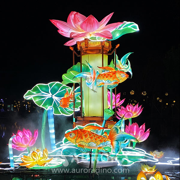 River Lighting Decoration For Chinese Lantern Decoration