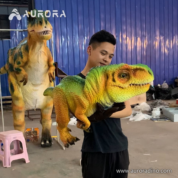 Realistic baby dinosaur hand puppets for T-Rex Puppets