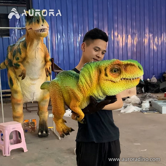 Realistic baby dinosaur hand puppets for T-Rex Puppets