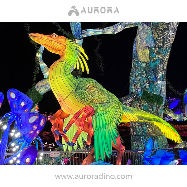 Dinosaur Lantern Therizinosaurus for US Zoo Light Festival