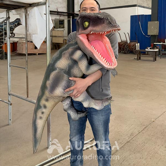 Velociraptor Puppet Realistic baby dinosaur hand puppets