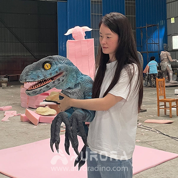 Velociraptor Hand Puppet For Dino Events
