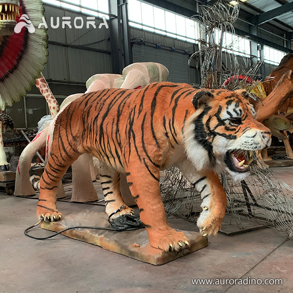 Tiger Model Animatronic Animal For Jungle Forest