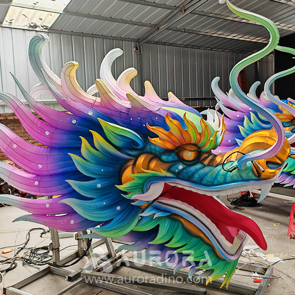 Dragon Head Sculpture Lantern Lighting